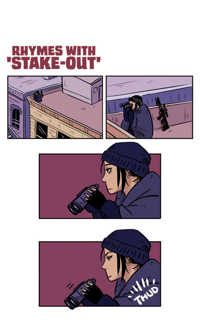 Rhymes with ‘Stake-out’ – Comics of Interest